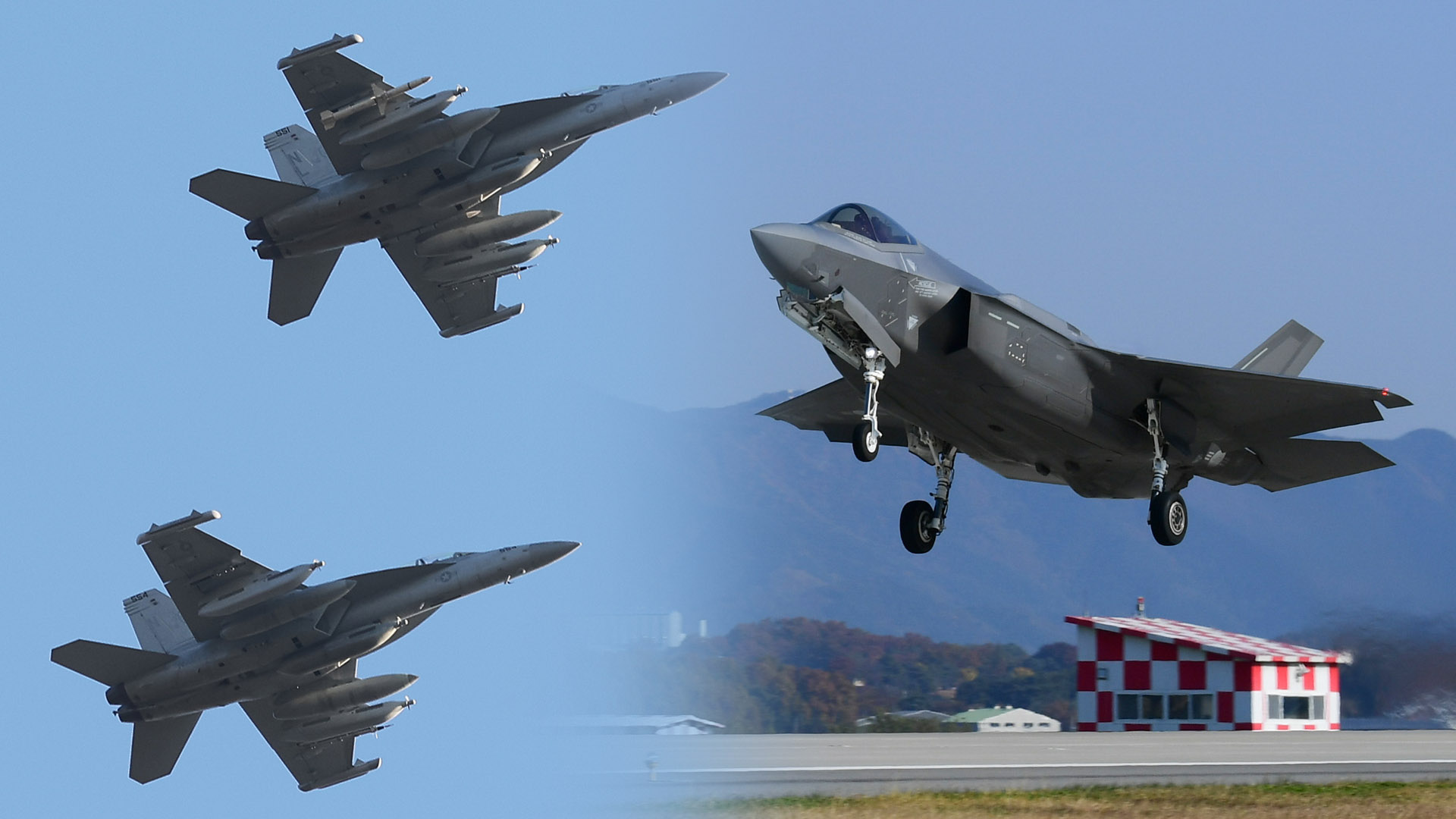 북한 군용기 항적 180개…F-35A 등 긴급 출격 | 연합뉴스