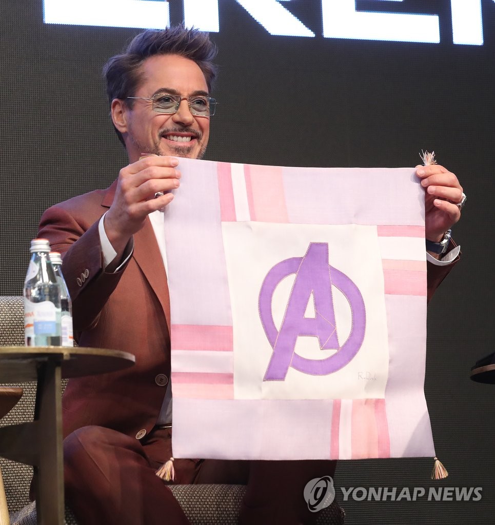 Hollywood star Robert Downey Jr. in Seoul | Yonhap News Agency