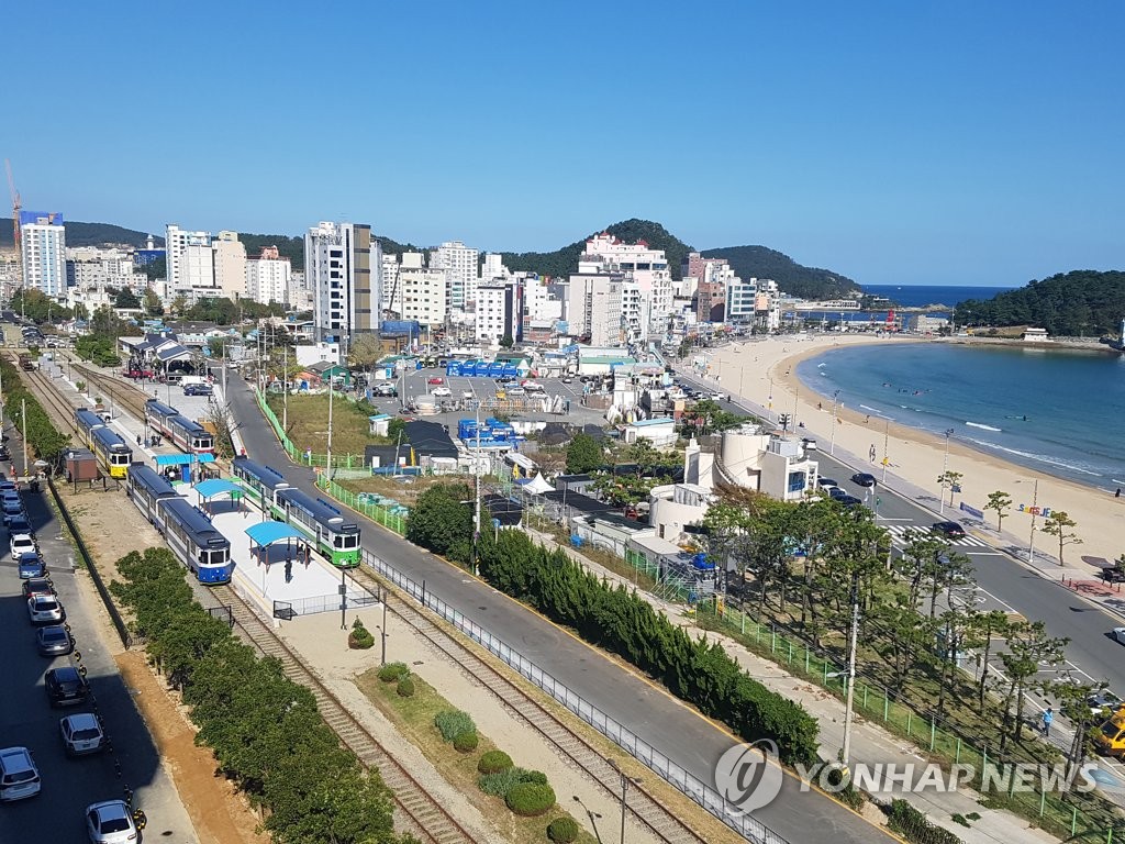 해운대 송정해수욕장 해변열차 연합뉴스 