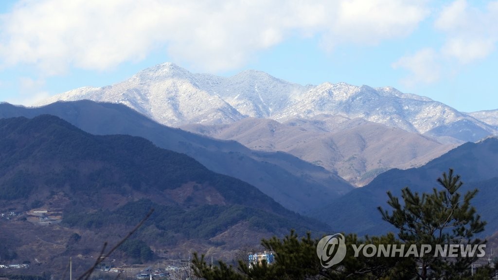 지리산 정상 설산 | 연합뉴스