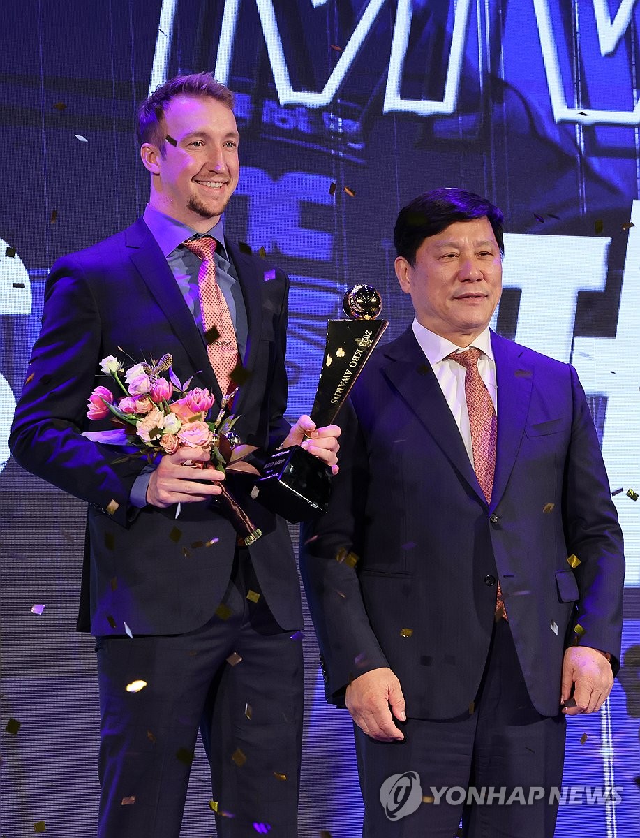 2023 KBO MVP Erick Fedde | Yonhap News Agency