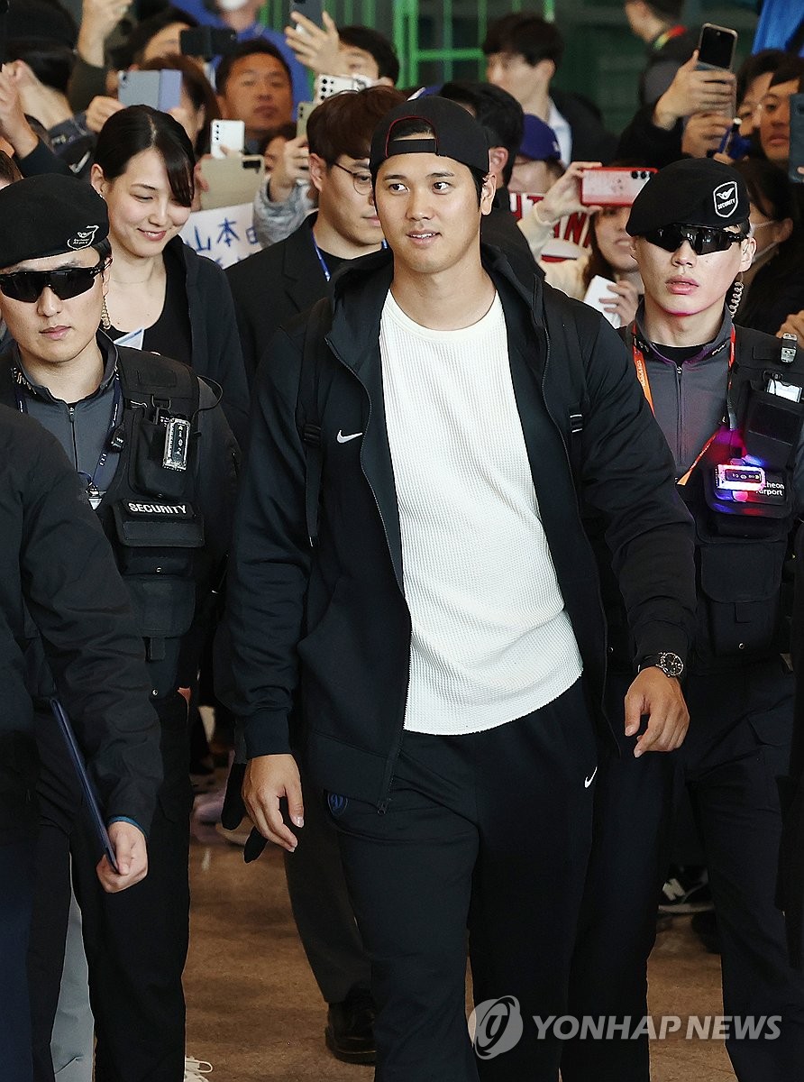 입국한 LA 다저스 오타니 쇼헤이 | 연합뉴스